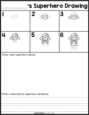 Directed Drawing – Superhero Girl - Education to the Core Premium