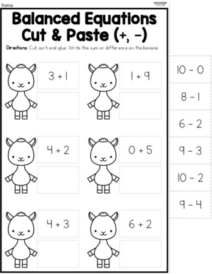 Balancing Equations – Mixed Addition and Subtraction - Education to the ...