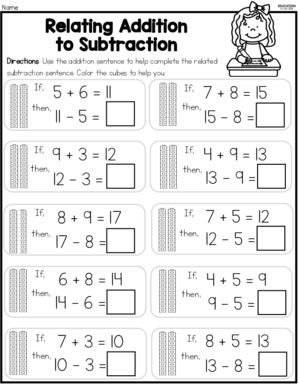 Relating Addition to Subtraction (2) - Education to the Core Premium