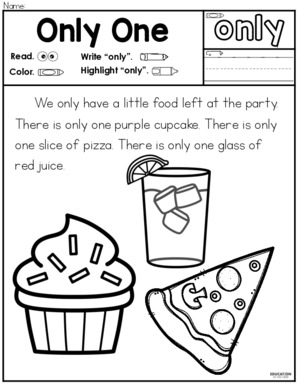 Sight Word Only – Passage and Booklet - Education to the Core Premium