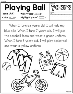 Sight Word Years – Passage and Booklet - Education to the Core Premium