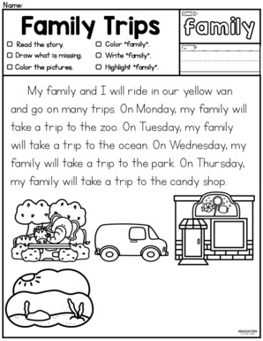 Sight Word Family – Passage and Booklets - Education to the Core Premium