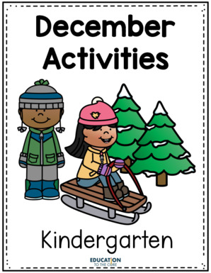 Kinder December Packet – Cover (Color) - Education to the Core Premium