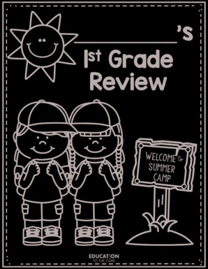 *First Grade Summer Review Packet - Education to the Core Premium