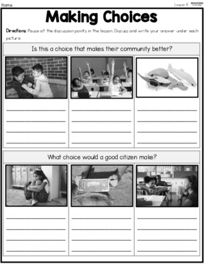 September Social Studies – Community Choices Writing - Education to the ...