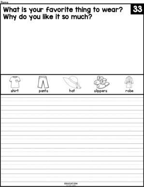 Daily Journal Prompt – Favorite Thing to Wear - Education to the Core ...
