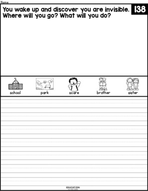 Daily Journal Prompt – Invisible for a Day - Education to the Core Premium