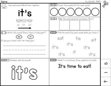 Science of Reading Heart Words – its(apostrophe) - Education to the ...